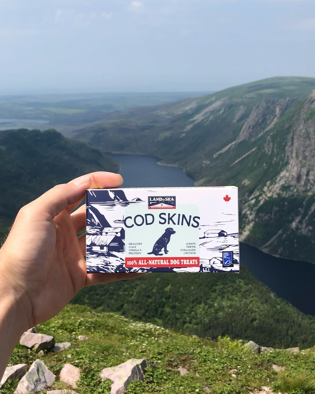 Land & Sea Cod Skins All natural sustainable dog treats made in Canada ...